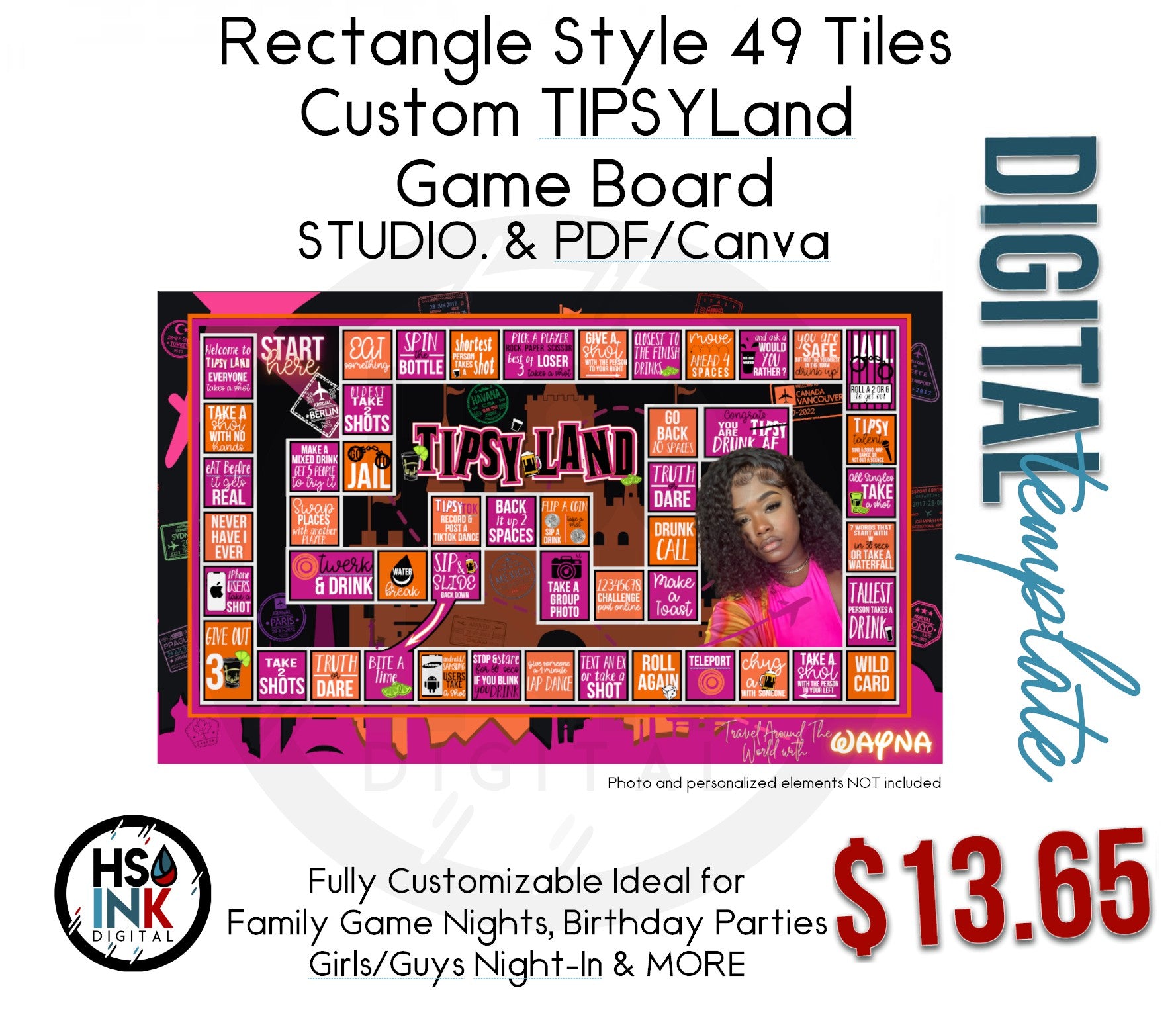 HS INK Digital Custom Game Board Templates – HS INK 365