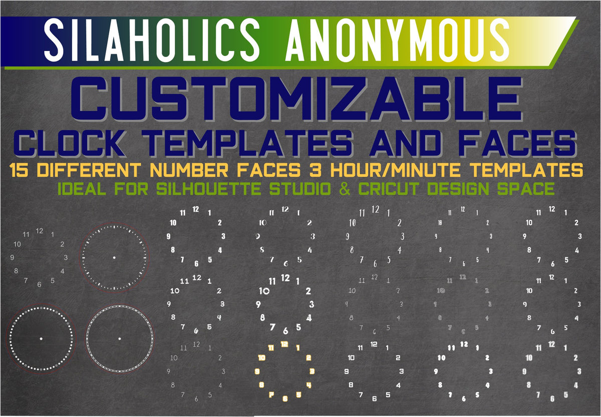 HS INK Digital Customizable Clock Templates and Faces – HS INK 365
