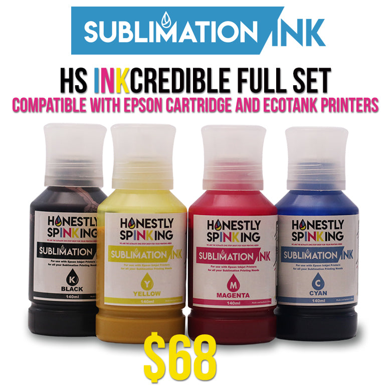 Honestly SpINKing Inkcredible Sublimation Ink Full Set – HS INK 365